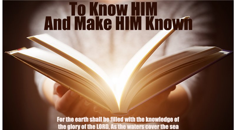 The Knowledge of the Glory of God – eBook Author